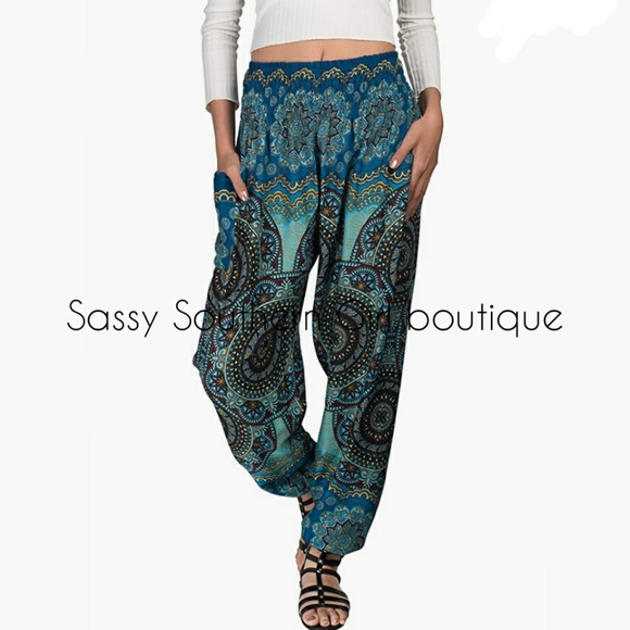 Sassy Southern Girl Boutique | Pants & Jumpsuits | Boho Hippy Harem ...
